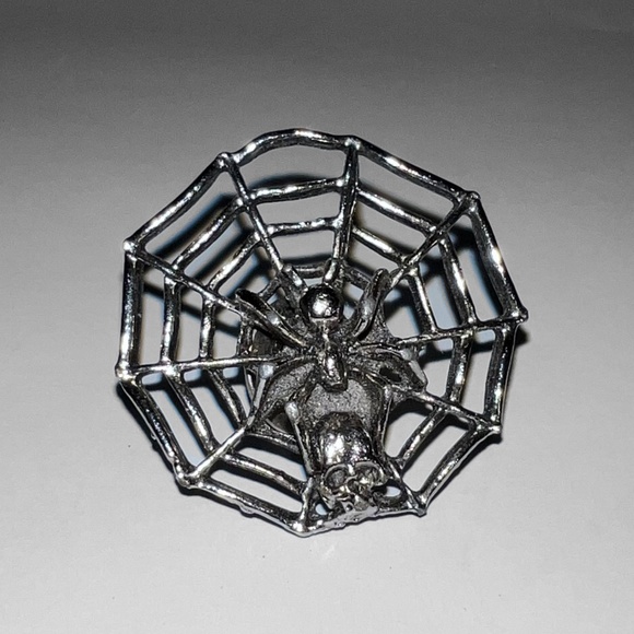 Jewelry | Spider Web Tac Pin | Poshmark